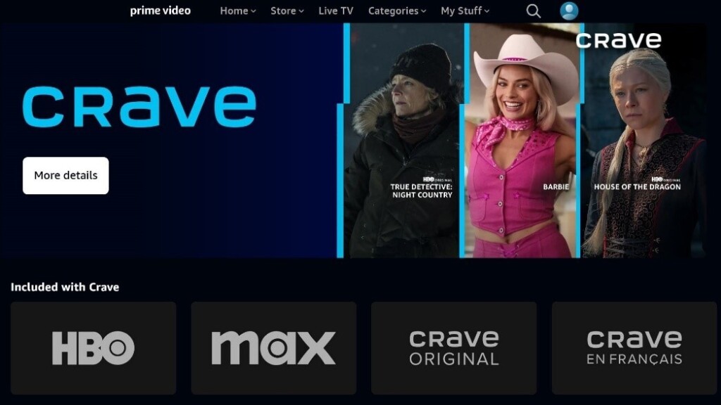 Crave Now Available on Prime Video Channels in Canada - Canada About Amazon