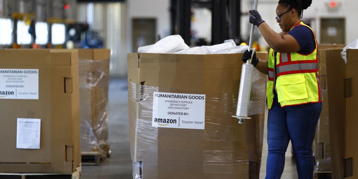 How Amazon disaster relief hubs provide assistance across the world