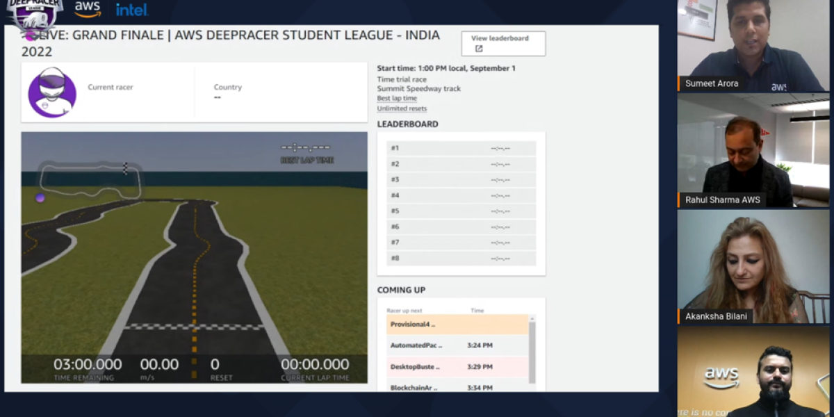 Winners of DeepRacer Student League 2022 | AI & Machine Learning Event ...