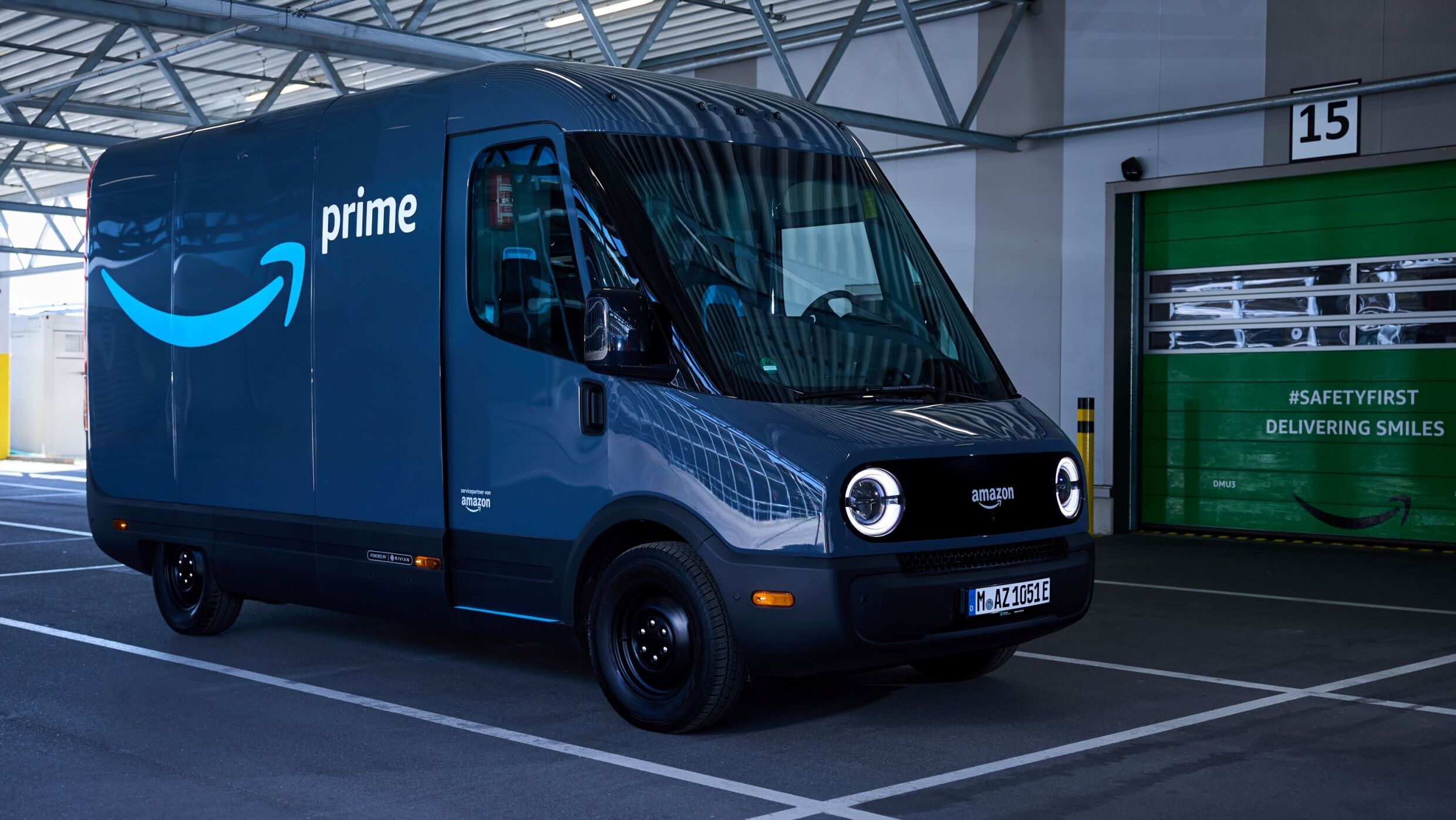Amazon rolls out first electric vans from Rivian in Europe
