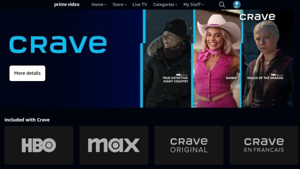 Crave Now Available on Prime Video Channels in Canada - Canada About Amazon