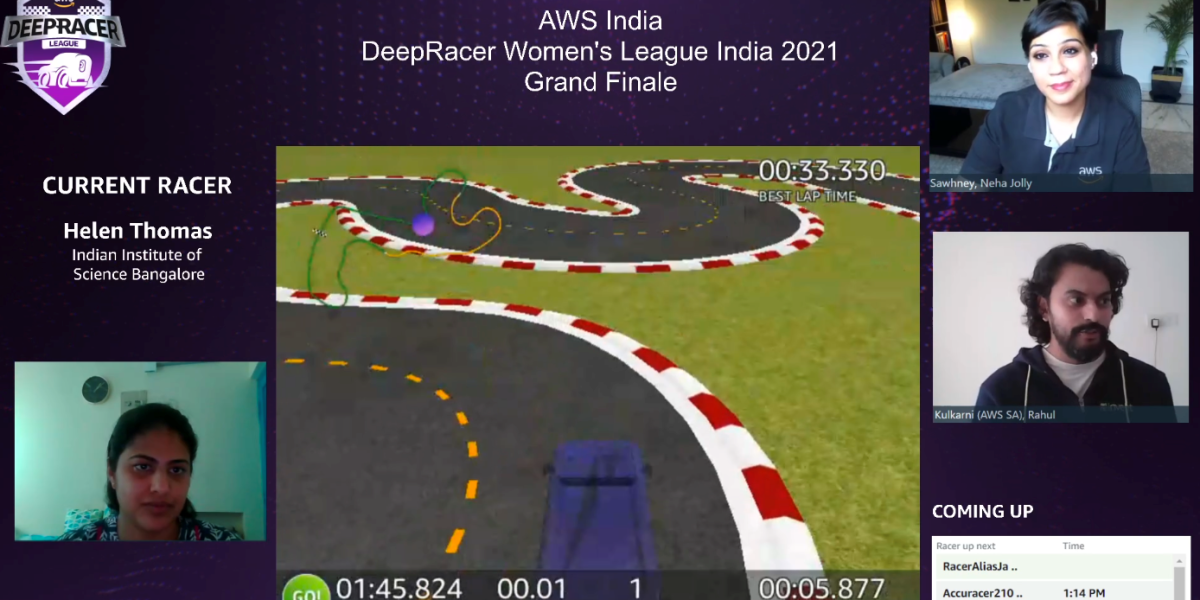 AWS announces winners of the first-ever AWS DeepRacer Women’s League in ...